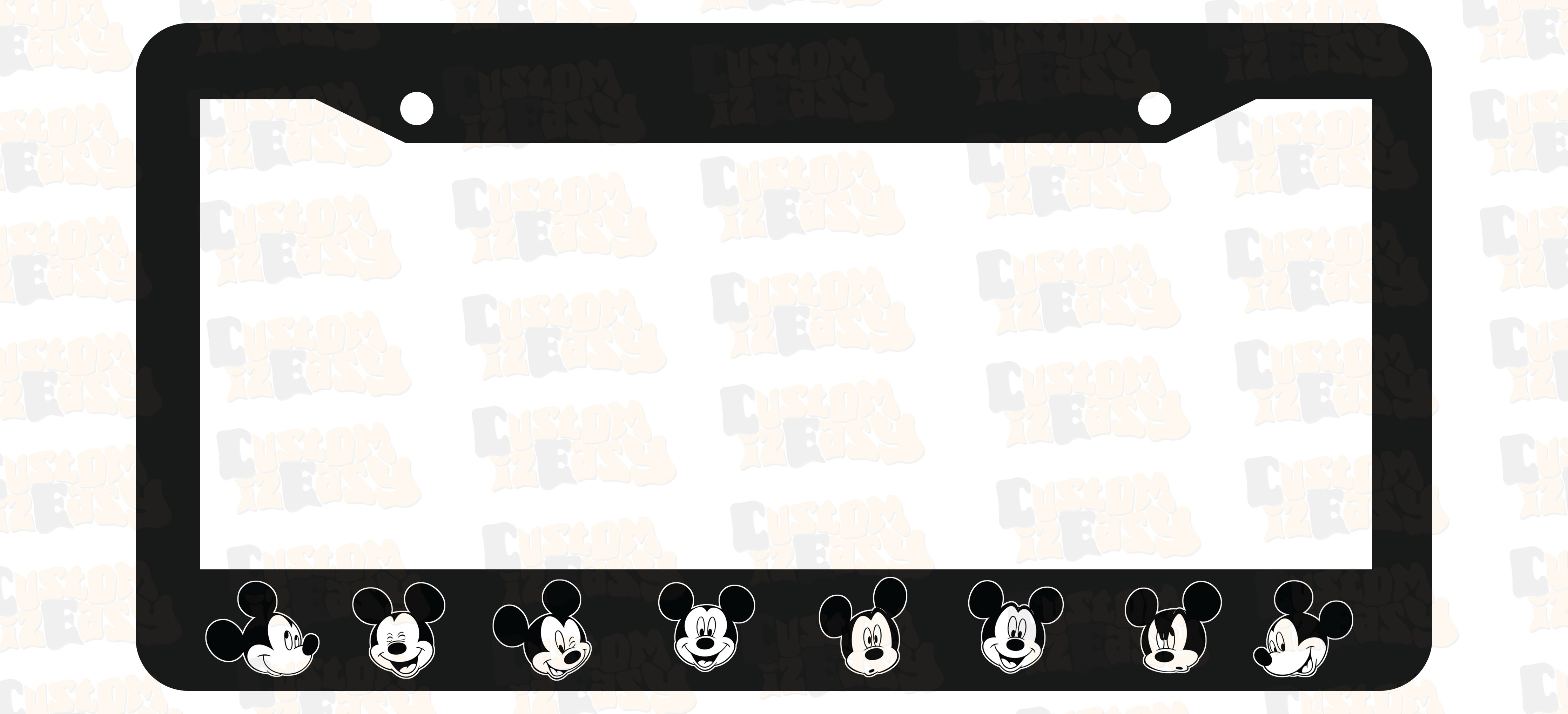 Mickey Mouse License Plate Frame Set – Customizeasy